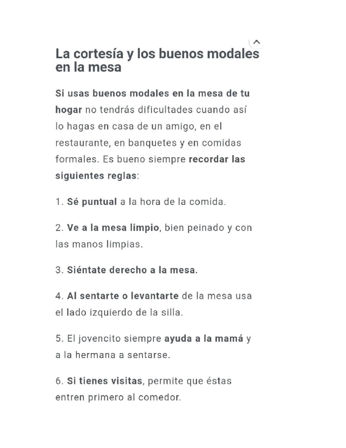 Modales EN LA MESA - buena - La cortesía y los buenos modales en la ...