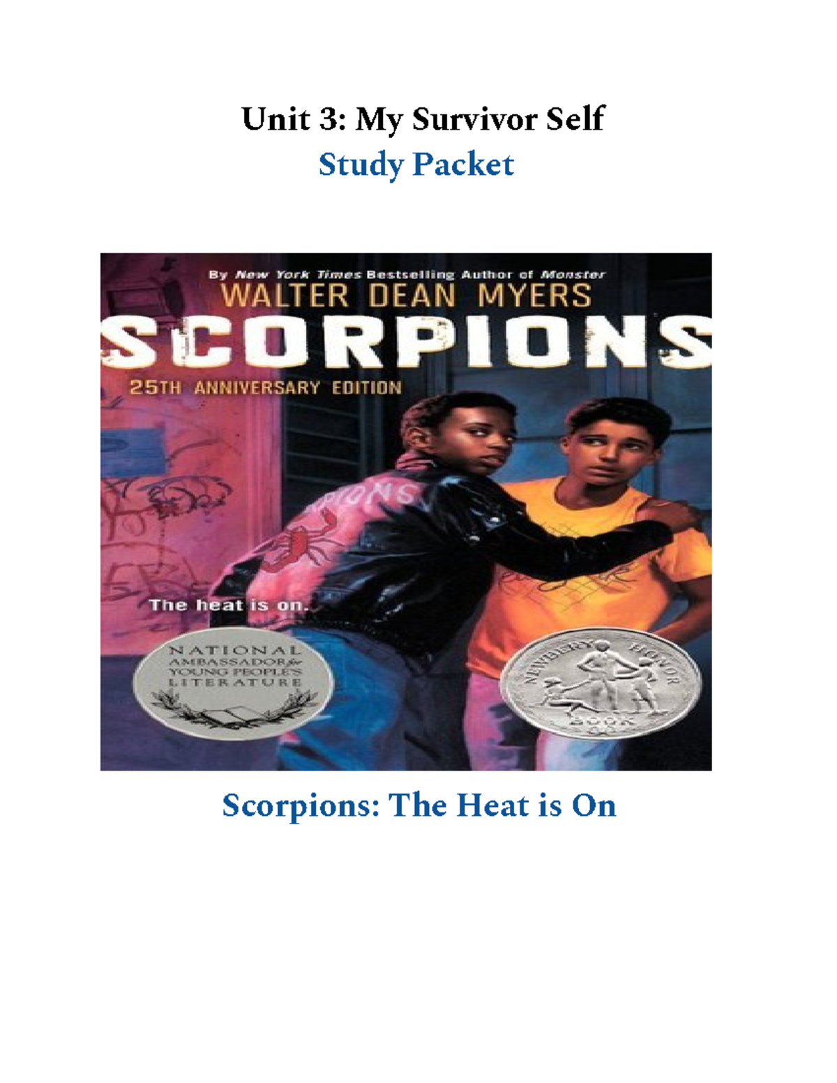 RJS Gaming - My Survivor Self Unit 3 Scorpions - Unit 3: My Survivor ...