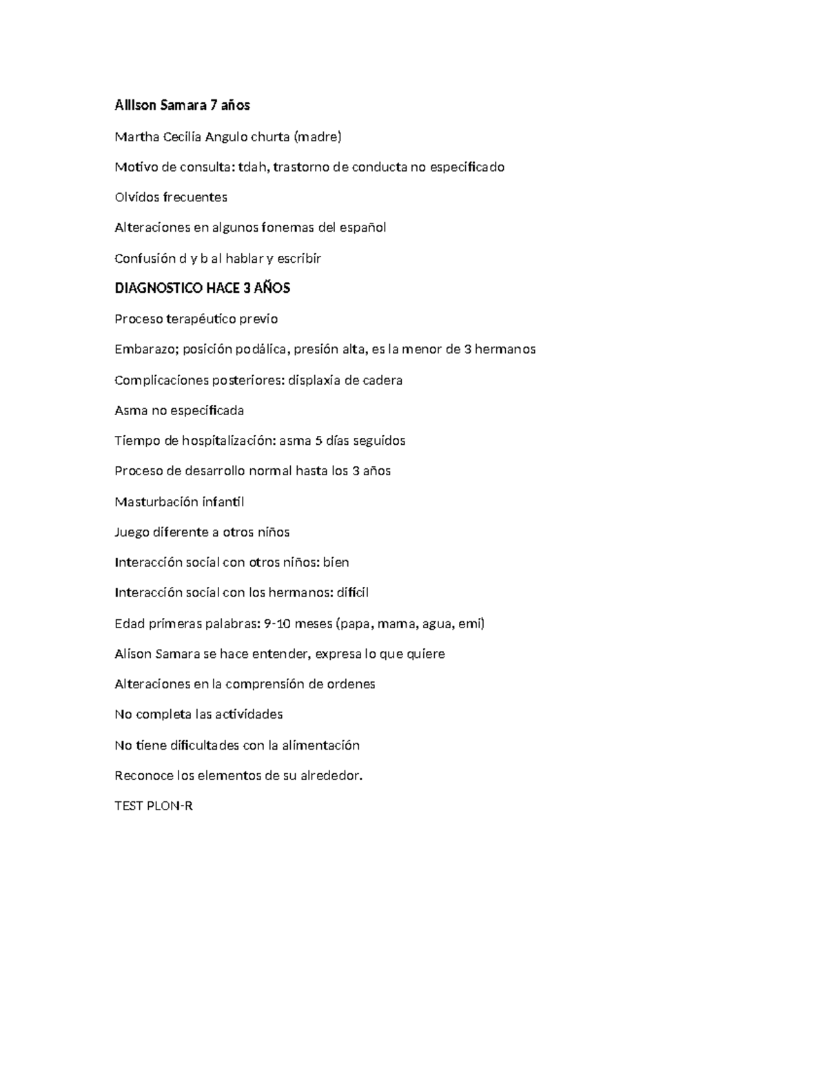 Allison Samara 7 años - Allison Samara 7 años Martha Cecilia Angulo ...