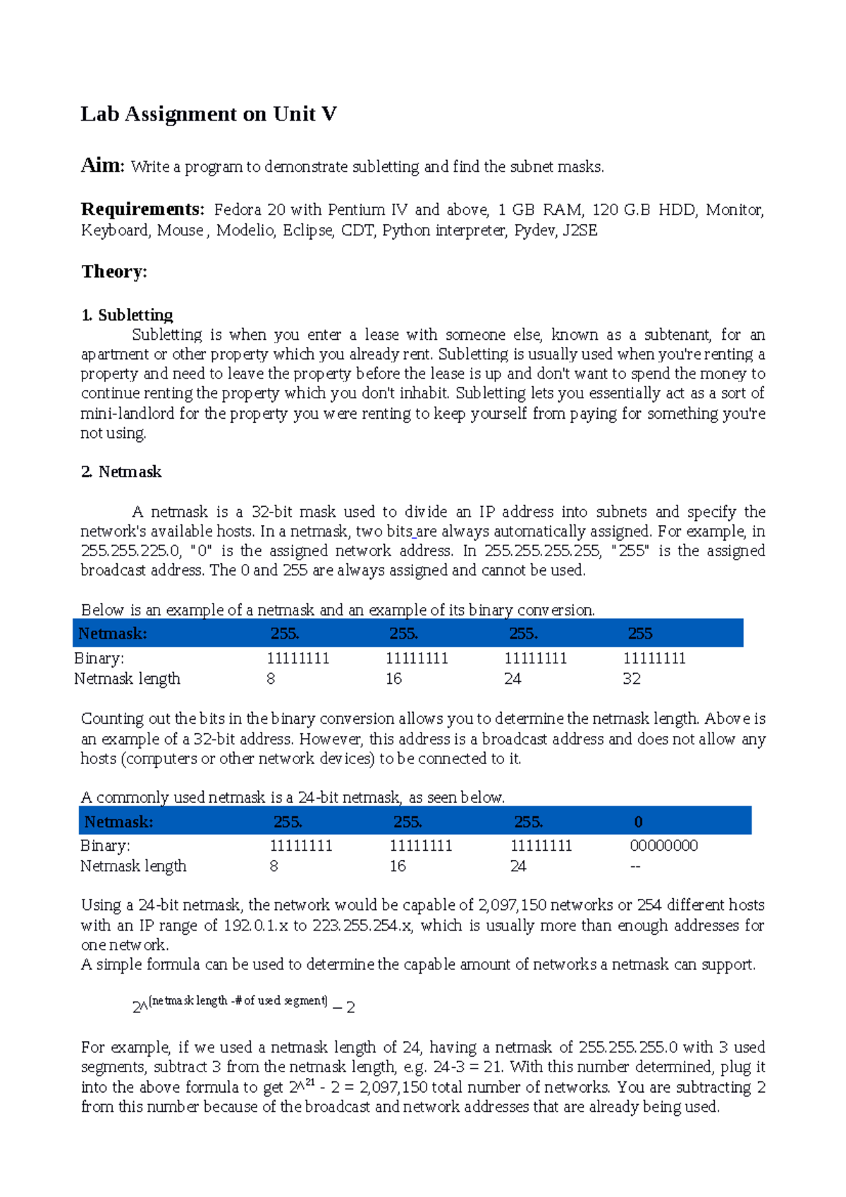 B1-subnetting - SPPU COMP SEM-5 CNSL Practical - Lab Assignment on Unit ...