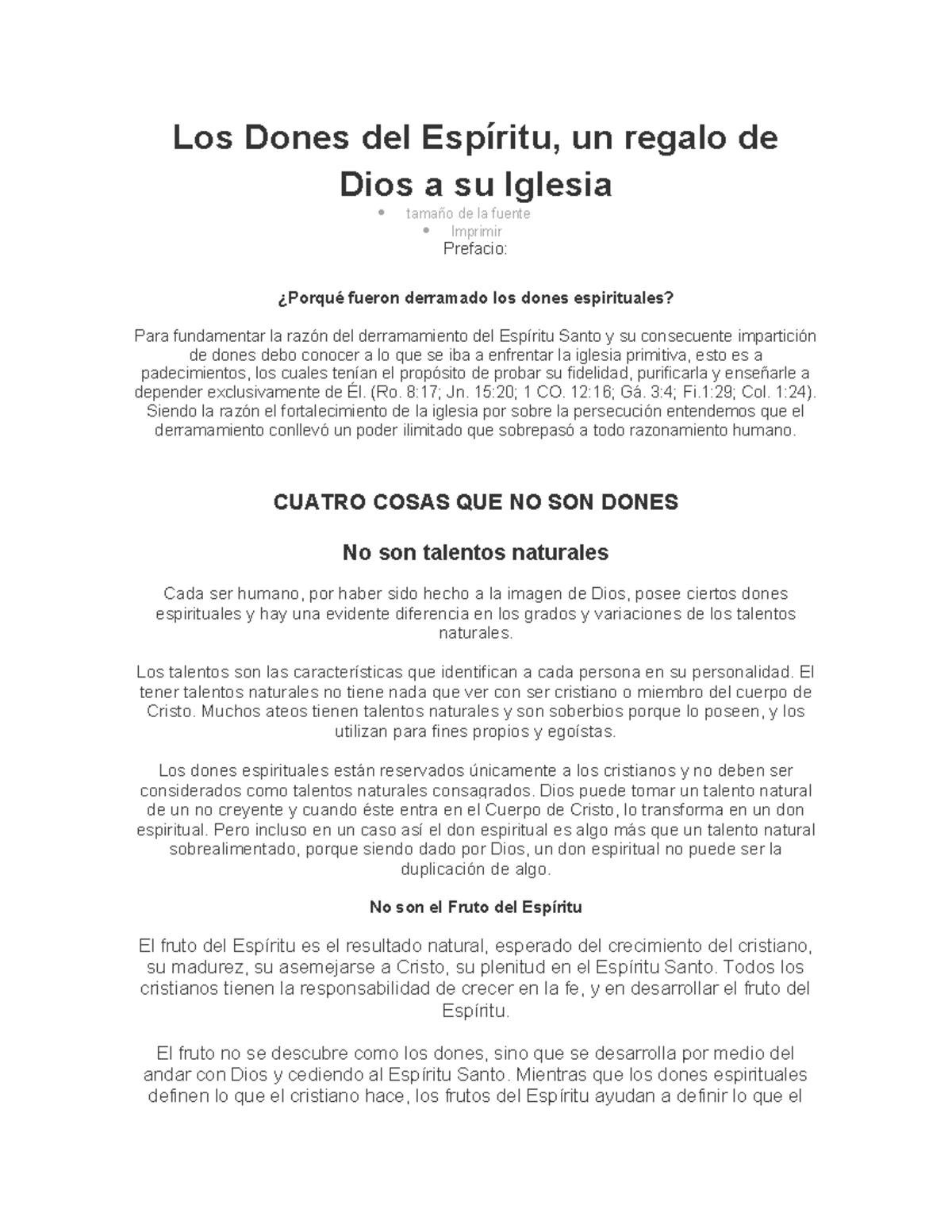 Los Dones del Espíritu - AYUDAS PARA ESTUDIAENTES - Los Dones del ...