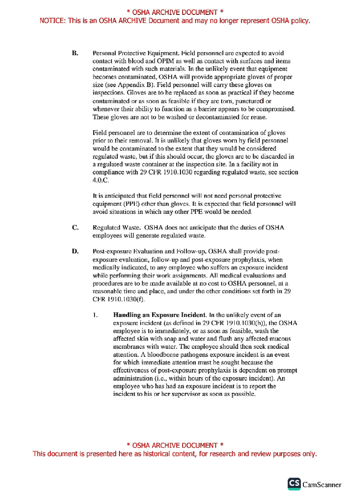 OSHA Field safety and health manual p19 - Studocu