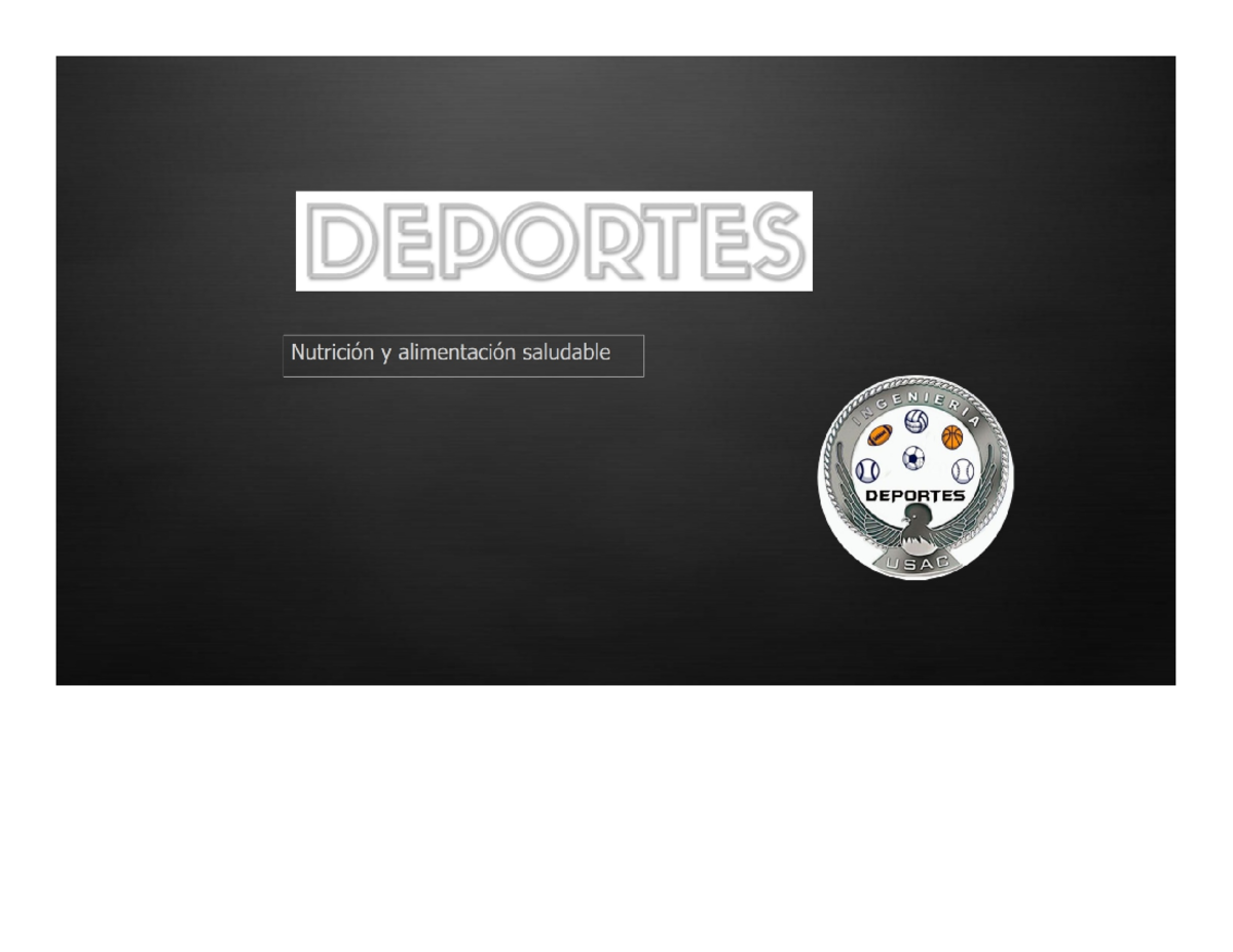 Presentación Clase - dasdasdasd - Psicología del Deporte - Studocu