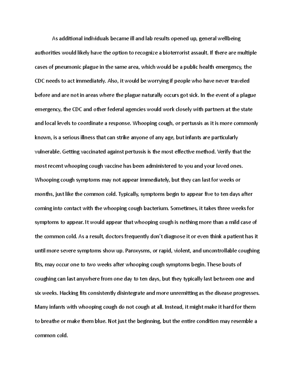 Paroxysms, or rapid, violent, and uncontrollable coughing fits, may ...