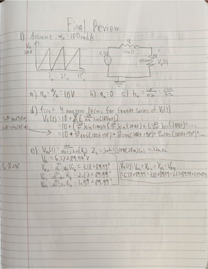 Cicuit Theory 2 Lab 9 Project - Lab 9 2nd Order Filter Analysis ...