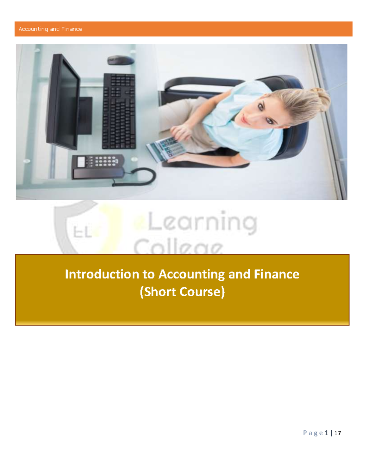1610363647 Accounting and Finance - Introduction to Accounting and ...