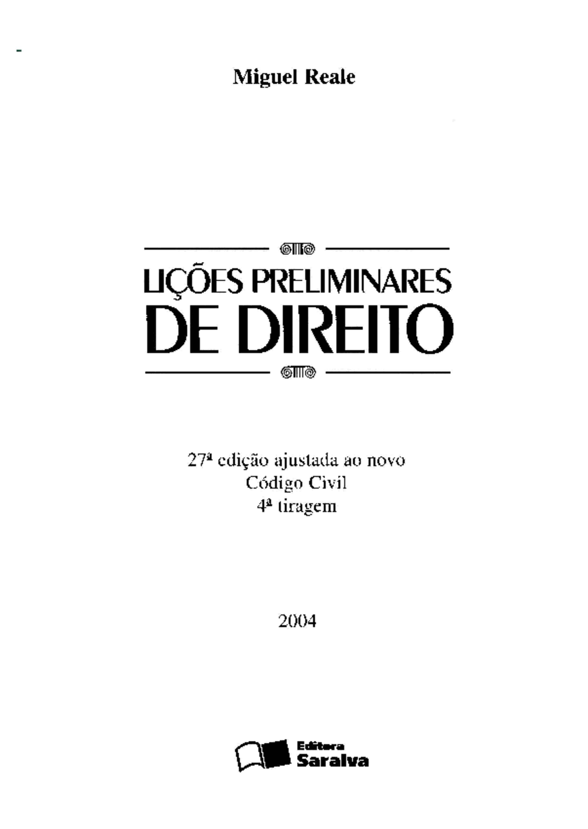 Reale, Miguel - Lições Preliminares de Direito - pp. 179 - 187 - Miguel ...