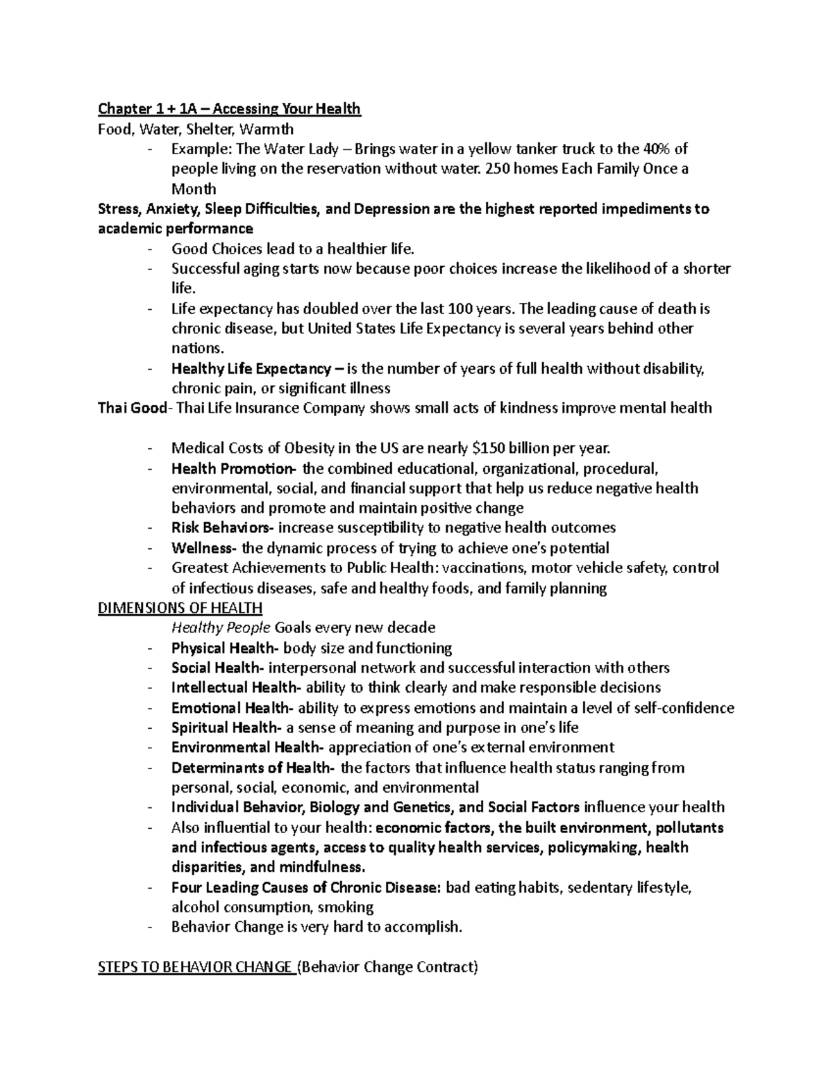 Chapter 1 - Accessing you Health - Chapter 1 + 1A – Accessing Your ...