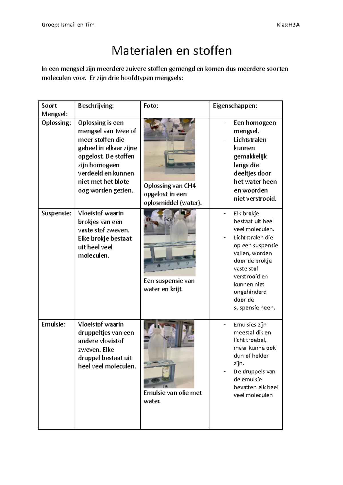 Materialen en stoffen - hello - Materialen en stoffen In een mengsel ...