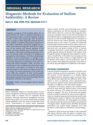 Criptorquidismo equino Importante - Clinical Diagnosis of the ...