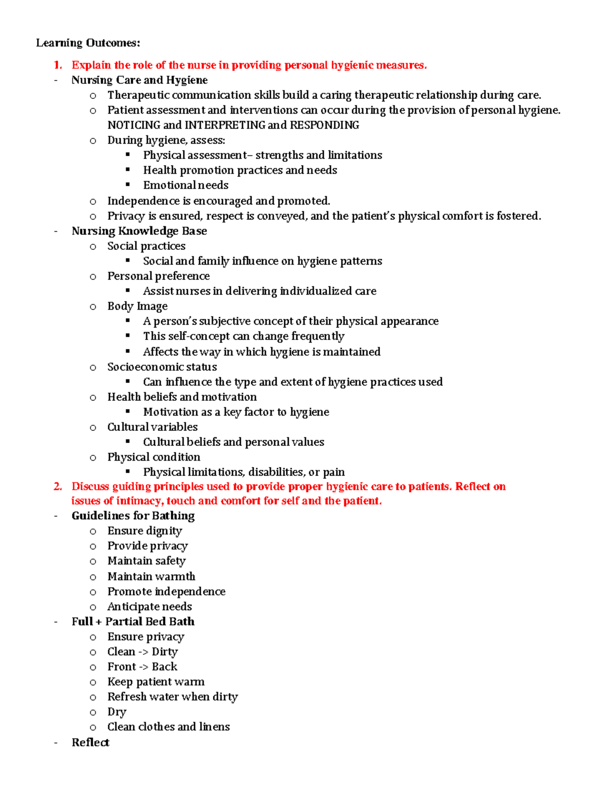 1J02 Notes - Learning outcomes + Key Terms - Learning Outcomes: 1 ...