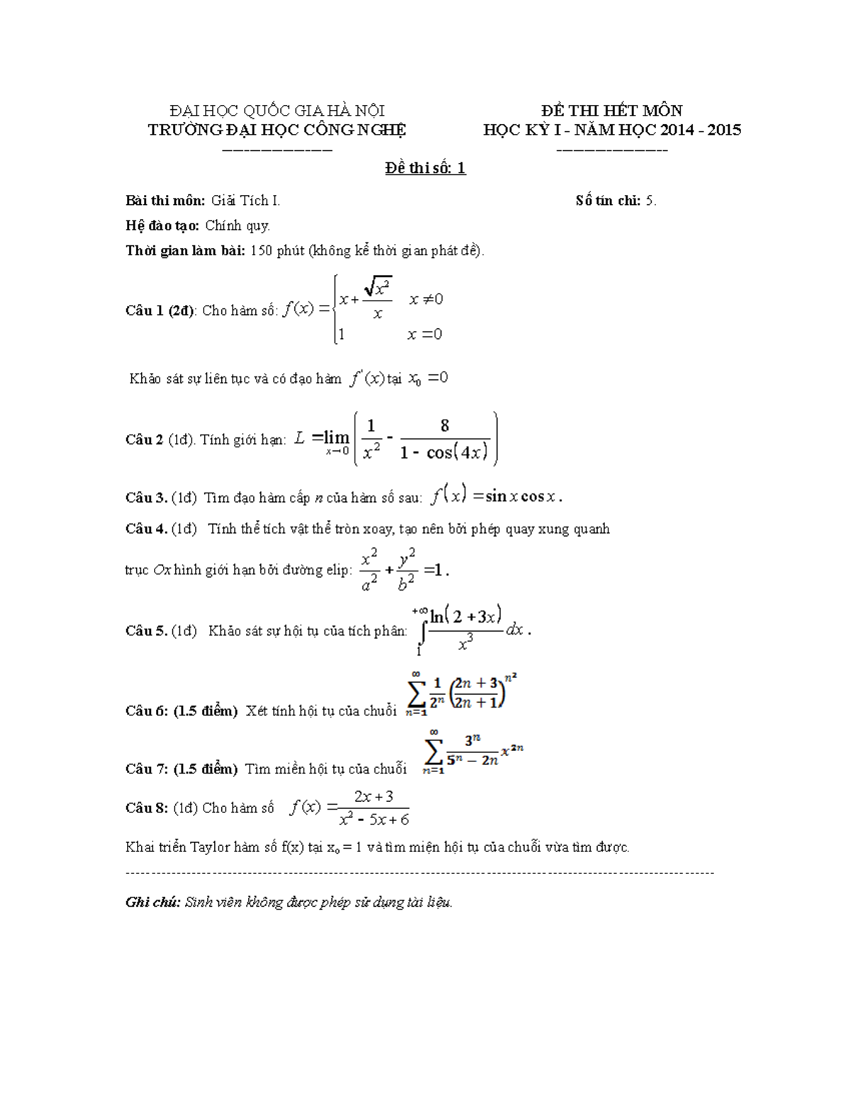 Gt1 de01 2014 codapan - đấsadasfd - ĐẠI HỌC QUỐC GIA HÀ NỘI TRƯỜNG ĐẠI ...
