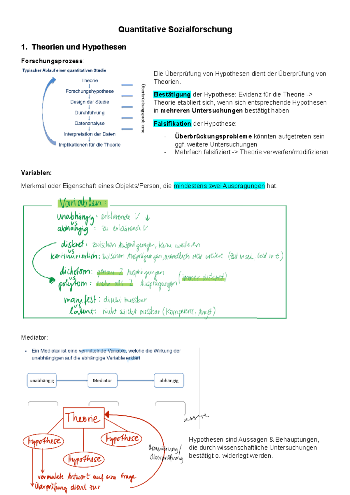 Quantitative Sozialforschung - Theorien und Hypothesen ...