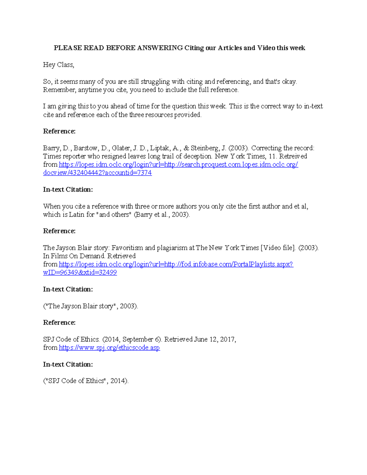 Citations guideline - Notes - 🚨 PLEASE READ BEFORE ANSWERING Citing our ...