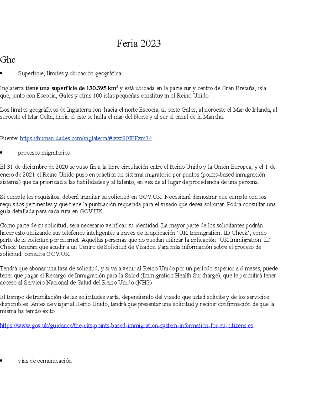Feria 2023 ghc - cgj - Feria 2023 Ghc Superficie, límites y ubicación ...