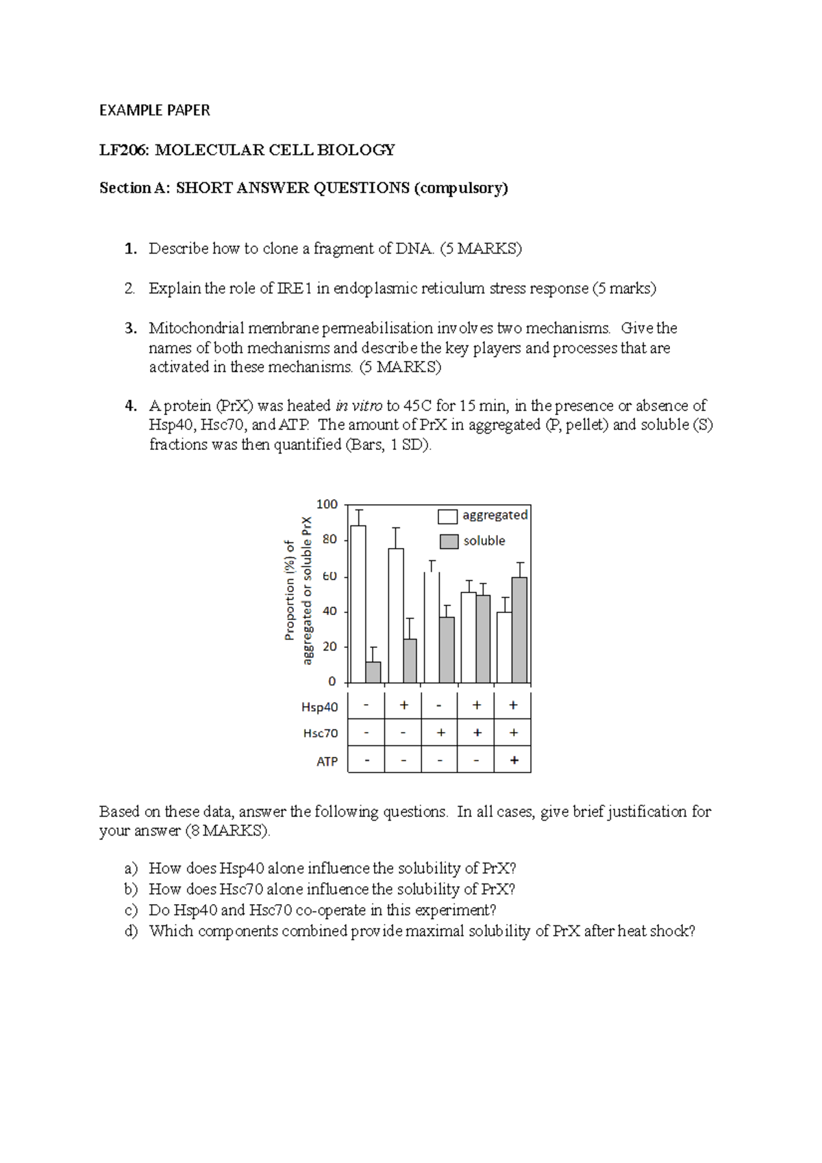 LF206 mock paper describing the ocean - EXAMPLE PAPER LF206: MOLECULAR ...