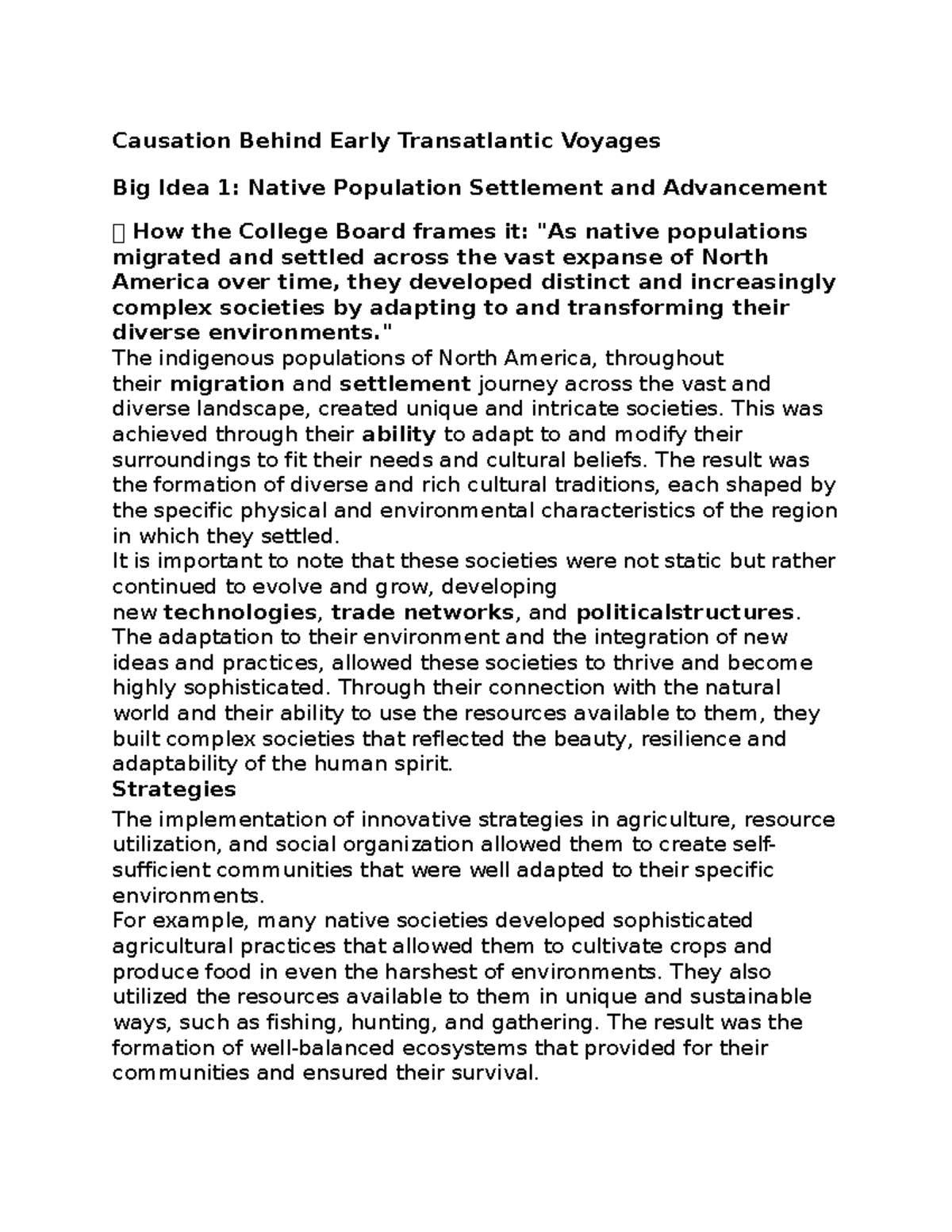 1.7 Causation in Period 1 - Causation Behind Early Transatlantic ...