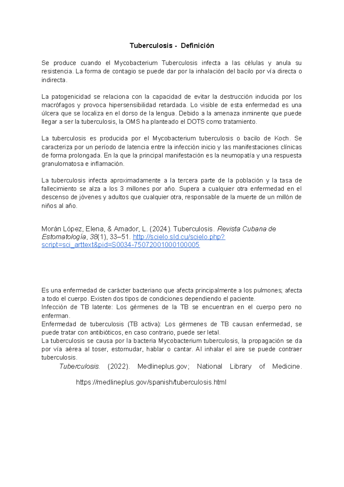 Tuberculosis Definición - La forma de contagio se puede dar por la ...