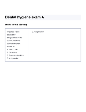 Dental Hygiene Clinic Flashcards Quizlet - Dental Hygiene Clinic Terms ...