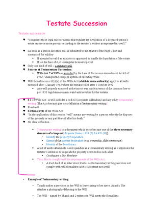 Interpretation of Wills - Interpretation of Wills The Golden Rule Robertson v Robertson’s - Studocu