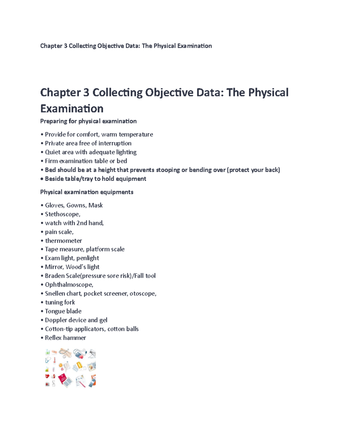 Chapter 3 Collecting Objective Data The Physical Examination - Chapter 3 Collecting Objective ...