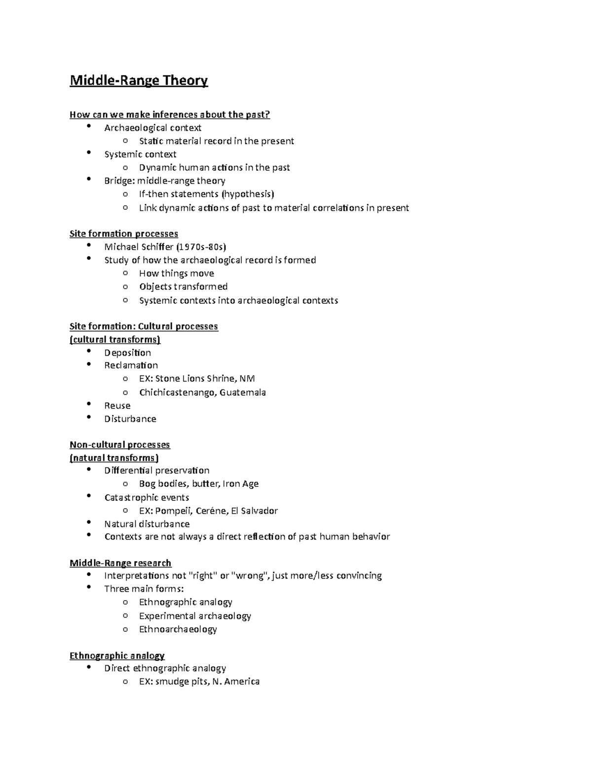 Week 10 - Notes: Middle-Range Theory Katherine South - Middle-Range ...