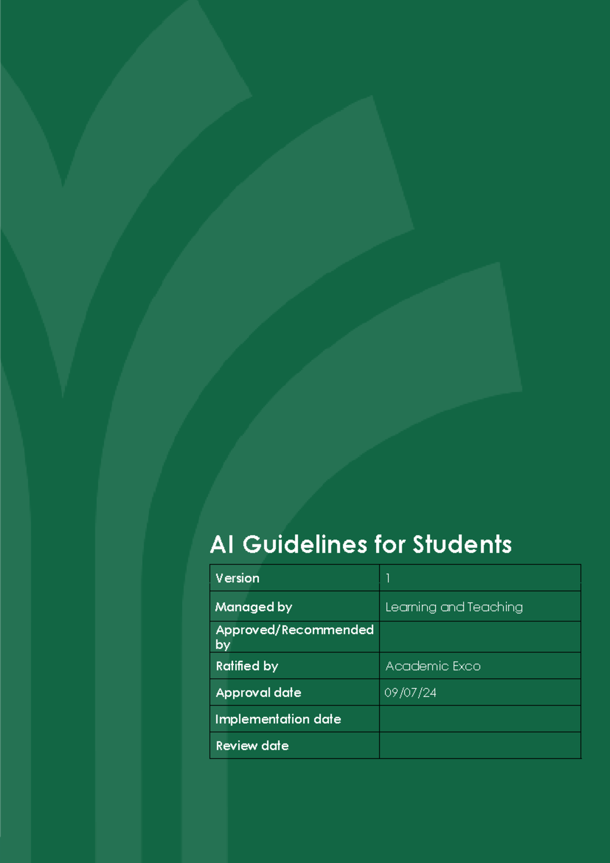 AI Guidelines for Students - Mancosa Document - AI Guidelines for ...