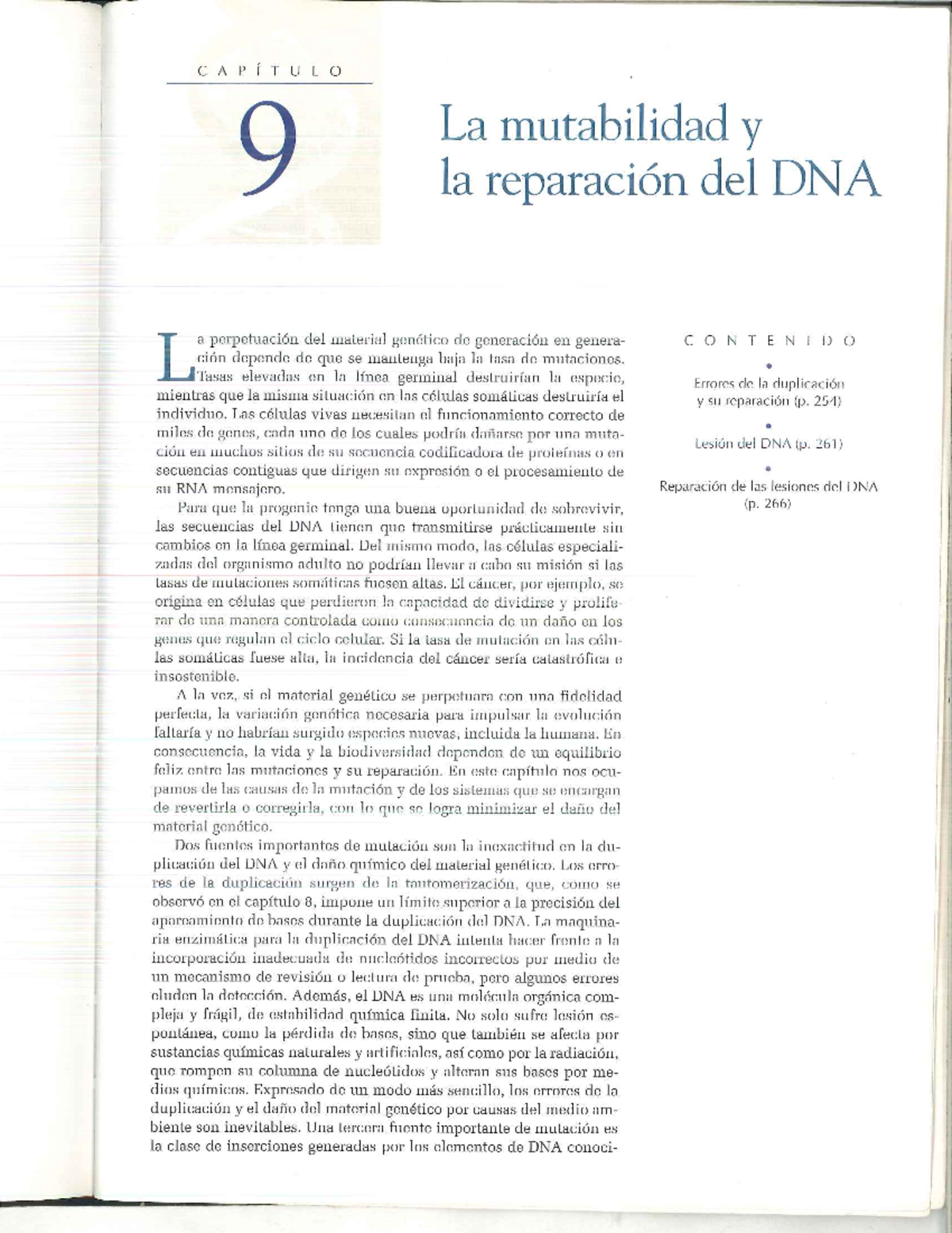 4-Mutación YReparación DNACap 9 Watson - CAPITULO 9 La mutabilidad y la reparación del DNA L a ...