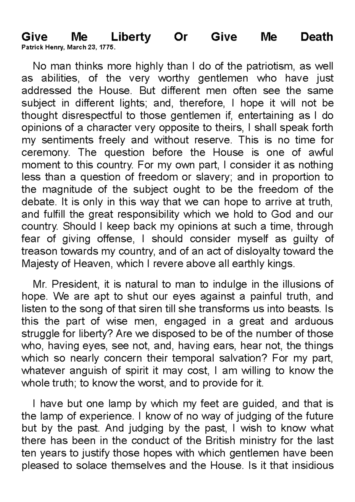 Give Me Liberty Or Give Me Death - Give Me Liberty Or Give Me Death ...