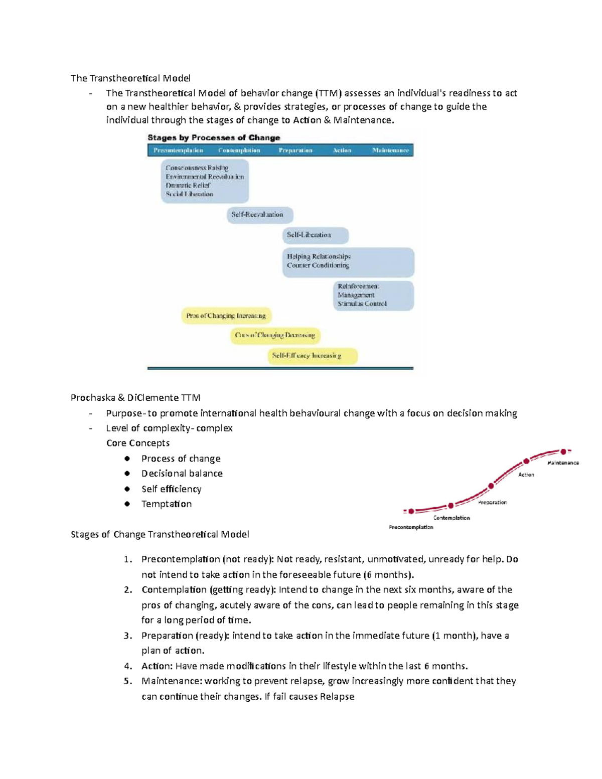 N1G03 L03 - Clinical prep - The Transtheoretical Model The ...