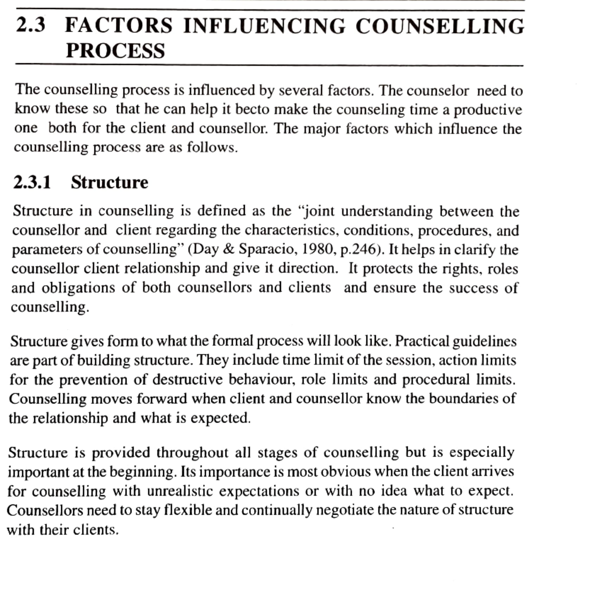 Councelling psychology - 2 FACTORS INFLUENCING COUNSELLING PROCESS The ...