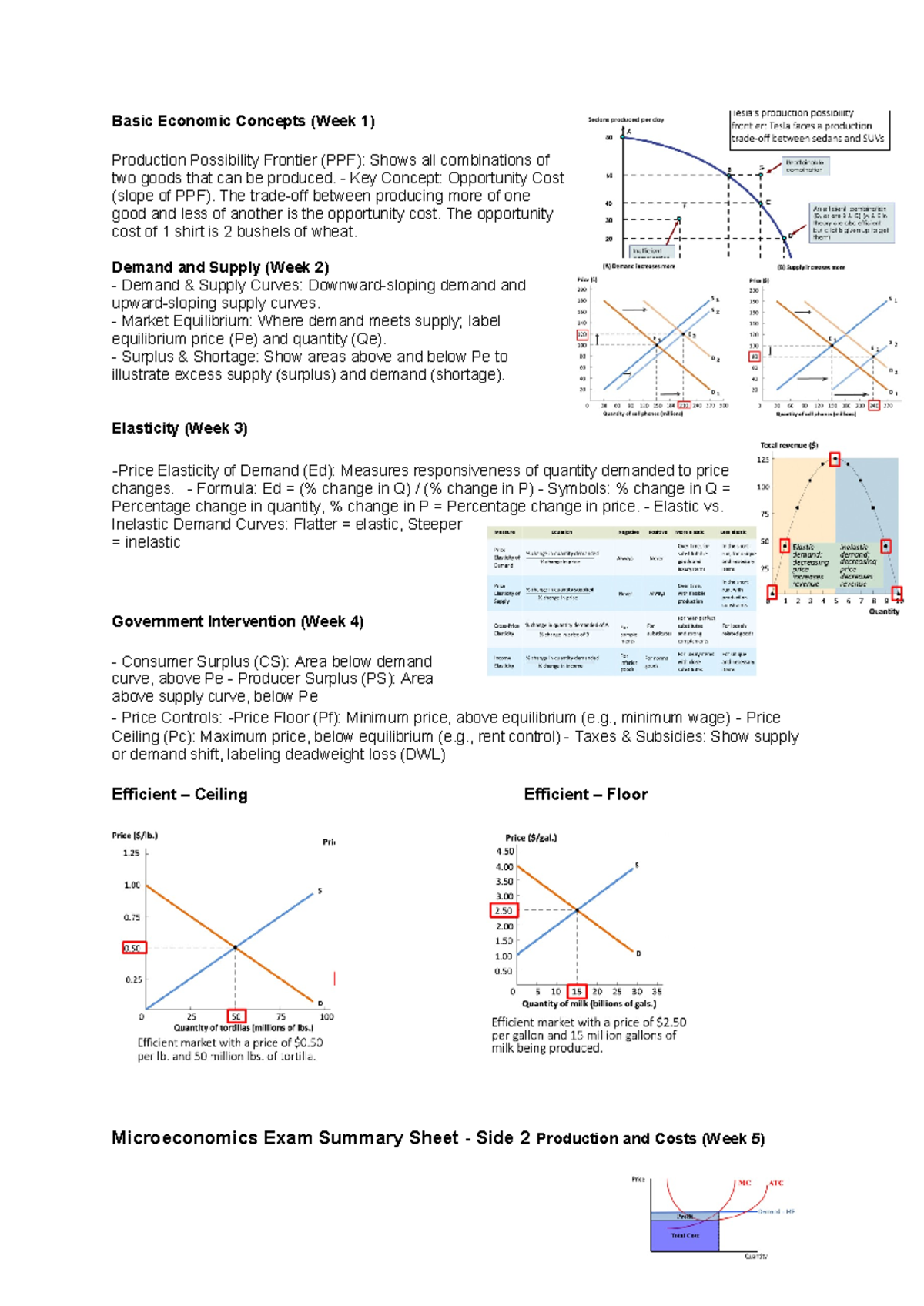 Basic Economic Concepts - Key Concept: Opportunity Cost (slope of PPF ...