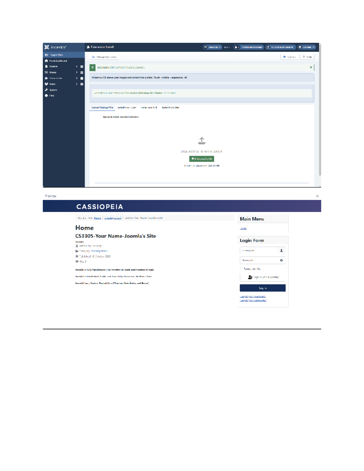 Joomlaextension - Web Programming 2 - CS 3305 - Studocu