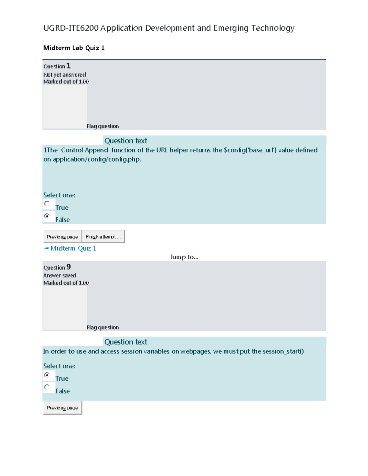 Midterm LABS - Application Development AND Emerging Technology ...