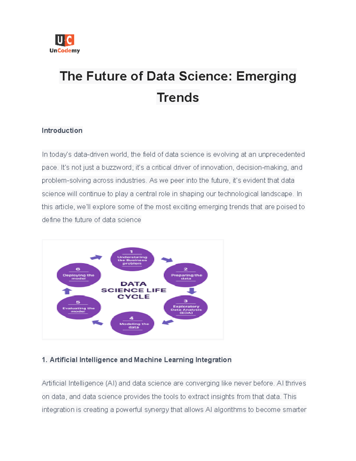 The Future of Data Science: Emerging Trends - The Future of Data ...