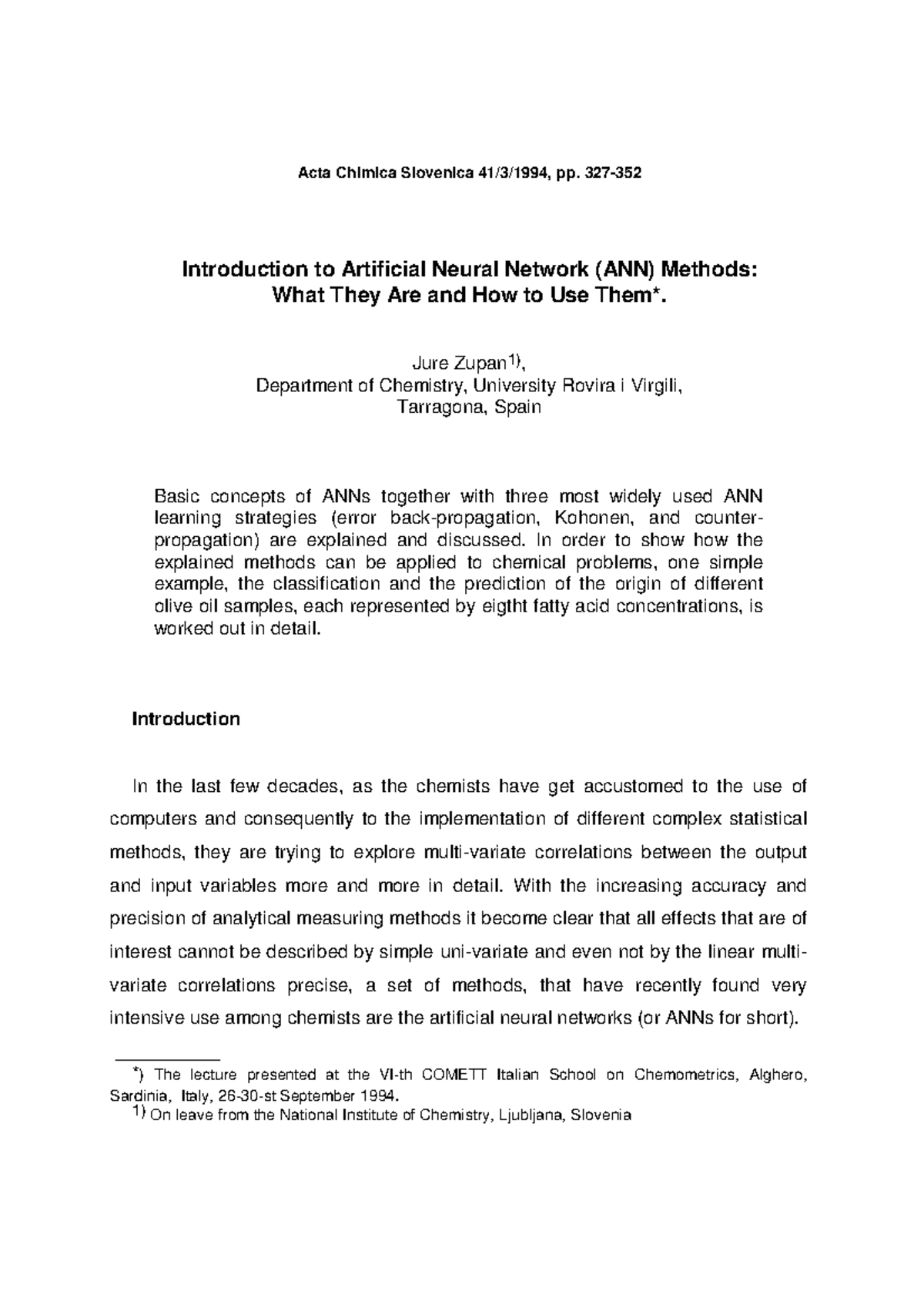 Introduction To Artificial Neural Network Methods What And How To Use