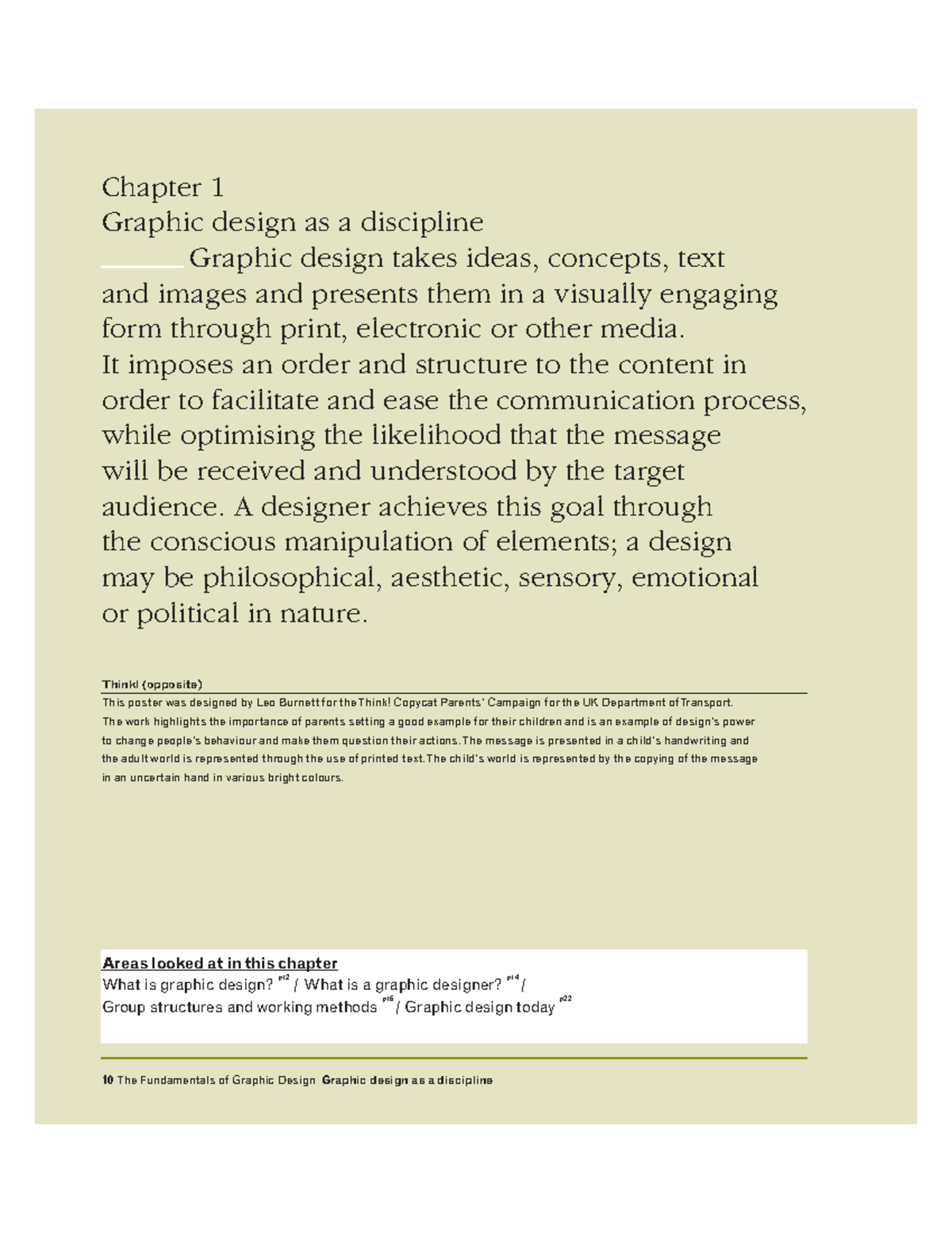 Graphic design fundamentals p2 - Chapter 1 Graphic design as a ...