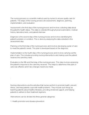 B NURS 423 course outline - Nursing education is the process of ...