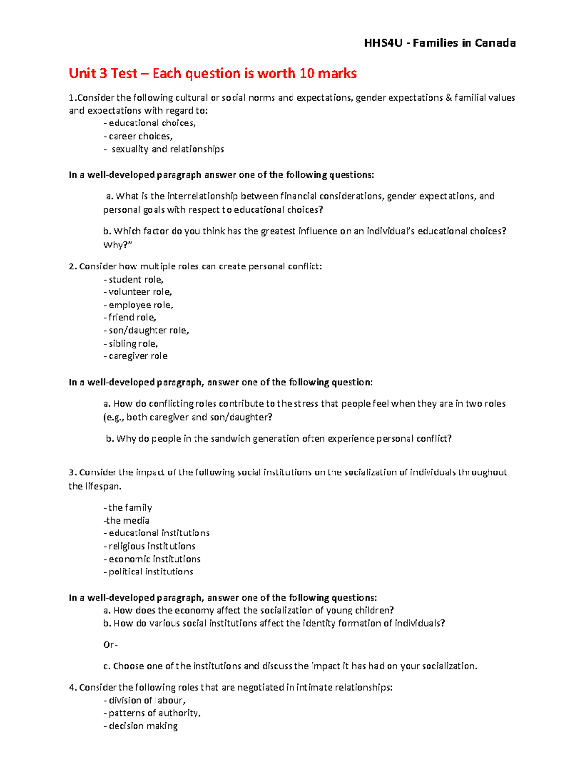 1525731186-Unit 3 Test - HHS4U - Families in Canada Unit 3 Test – Each ...