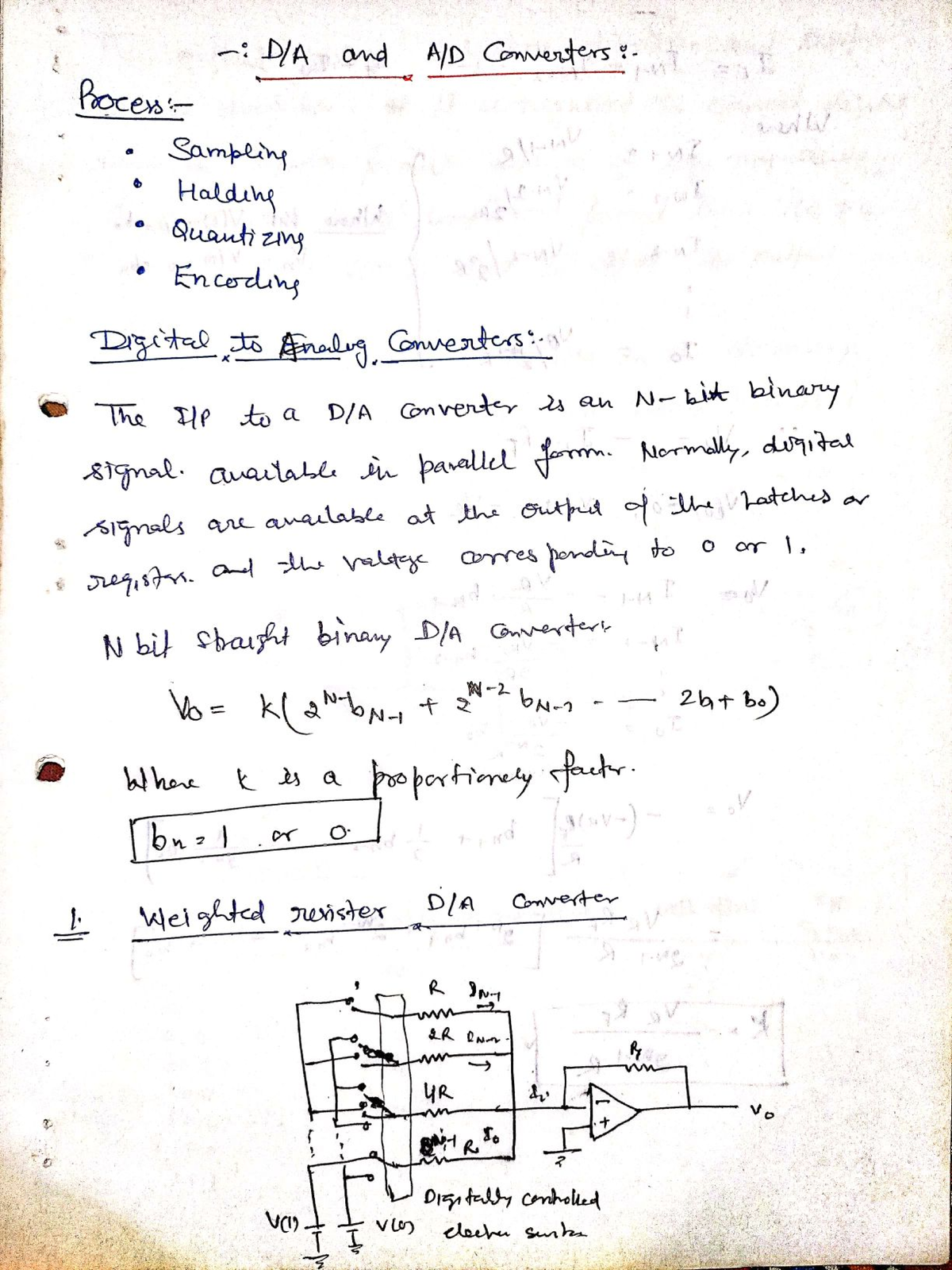 AD and DA Converter - Digital Electronics - Studocu