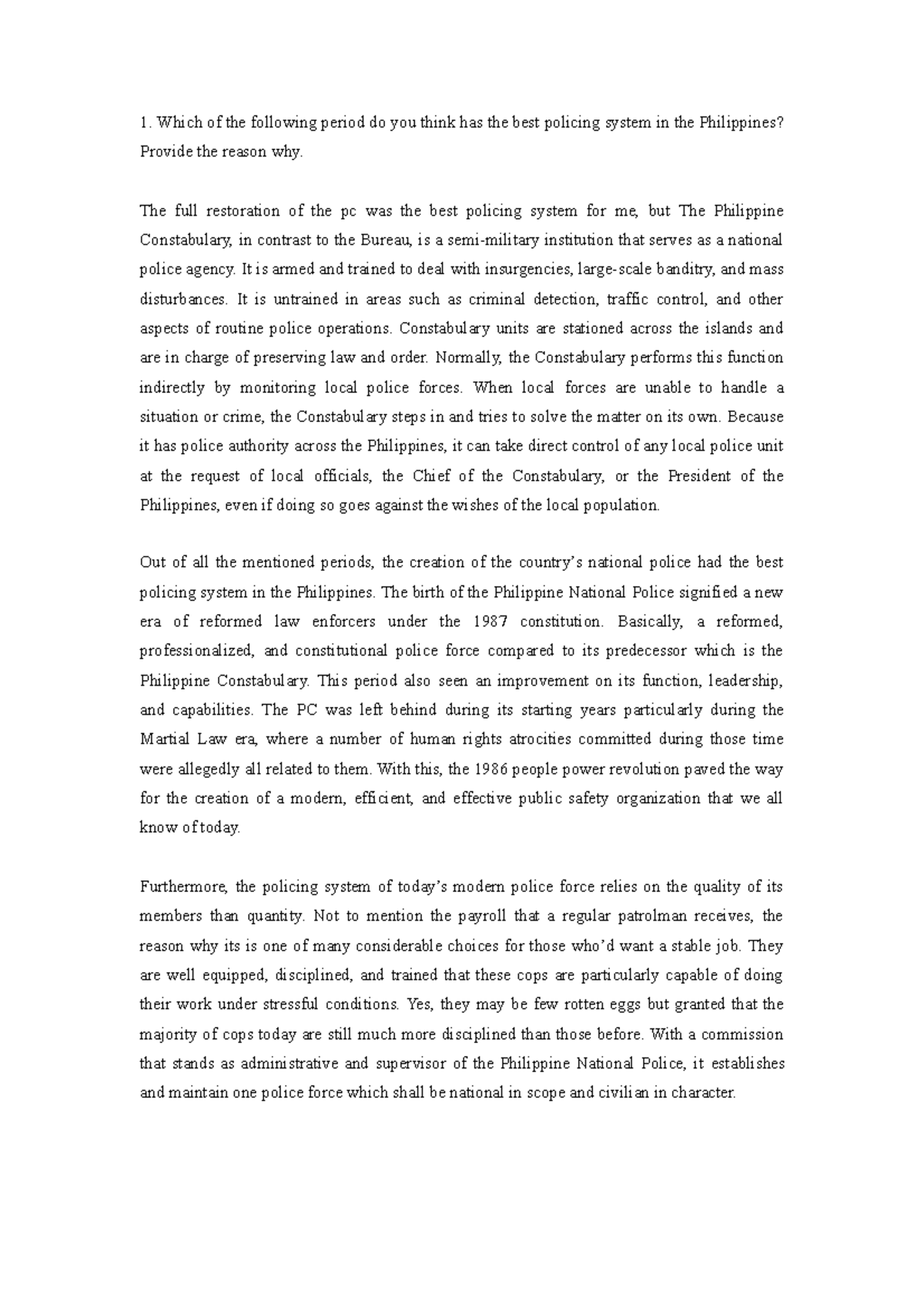 ERR11-12 - Criminology Lecture 2.1 Chapter 11-12 - Which of the ...