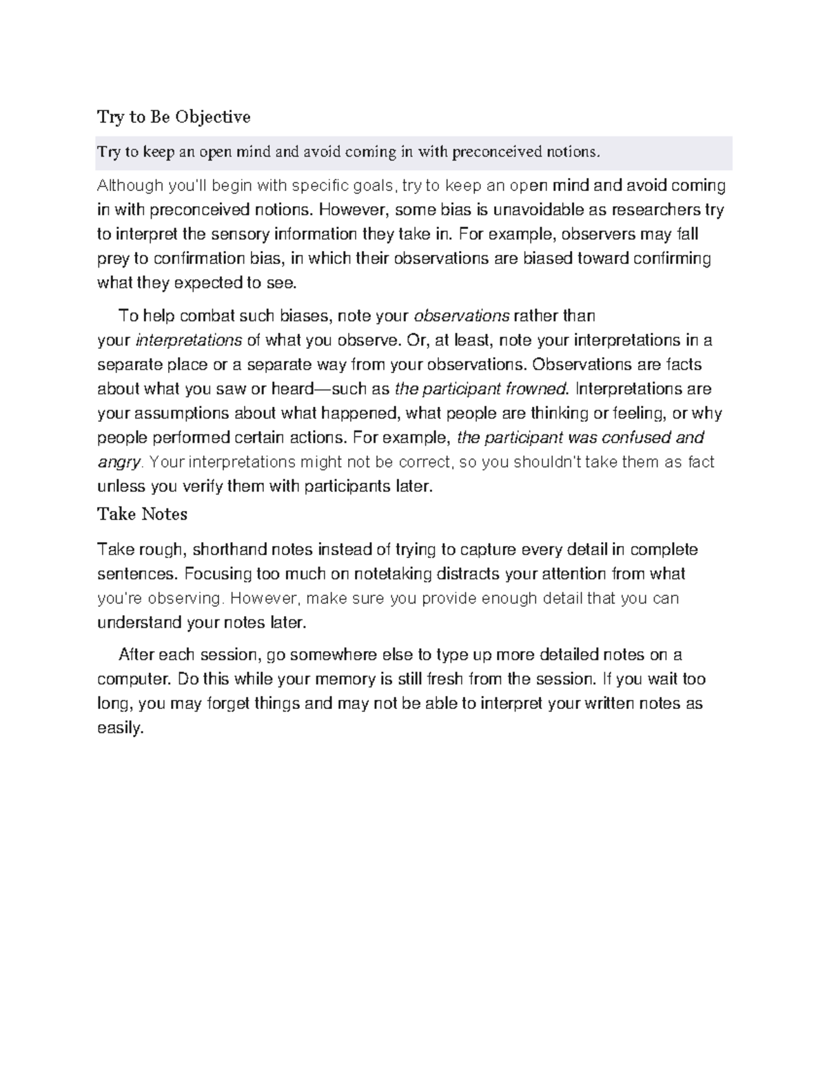 Try to Be Objective - REPORT FROM THE INTERNET REFLECTION AND ANALYSIS ...