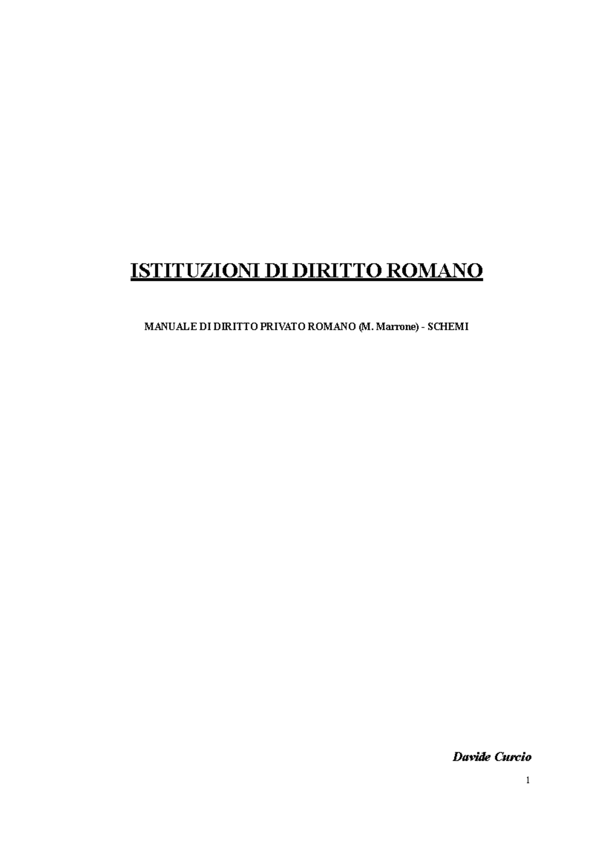 Il diritto romano e le sue fonti - ISTITUZIONI DI DIRITTO ROMANO ...