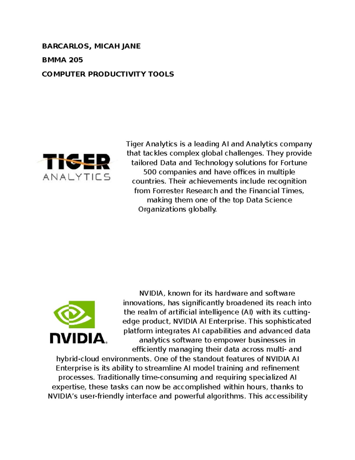 LAB Activity 09 - BARCARLOS, MICAH JANE BMMA 205 COMPUTER PRODUCTIVITY ...