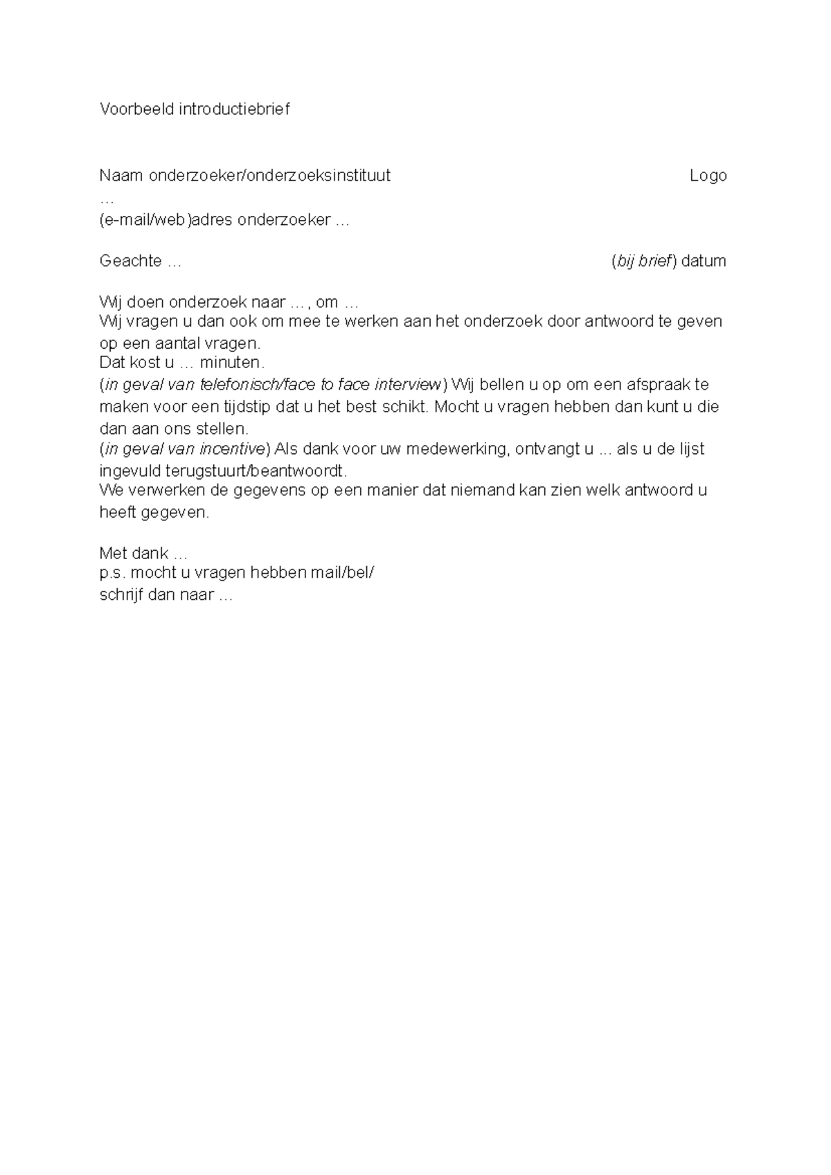 BBKO ed 4 introductiebrief - Hulpverlening aan - HHS - Studeersnel