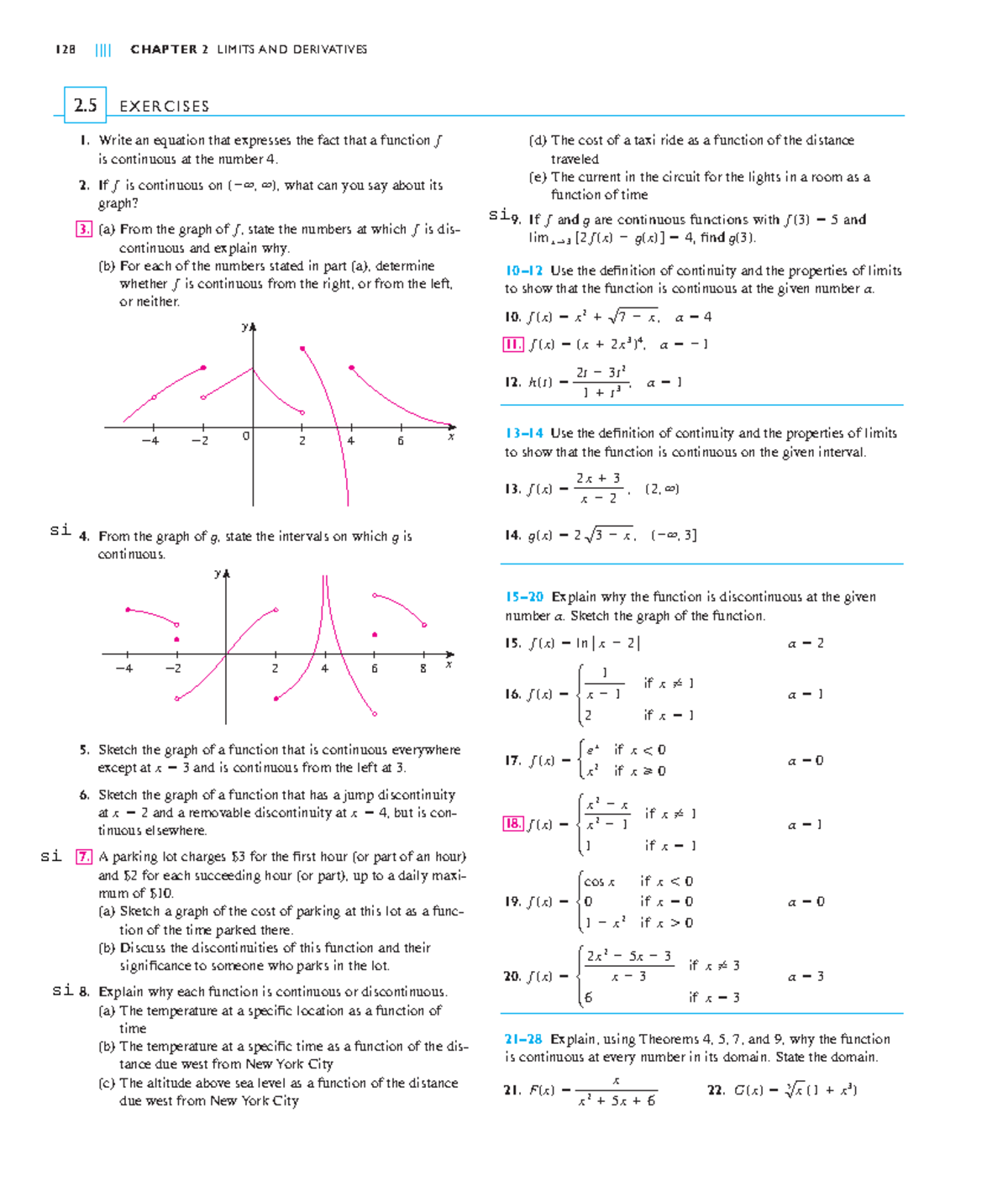 Ej. 2,5 de matematicas - (d) The cost of a taxi ride as a function of ...
