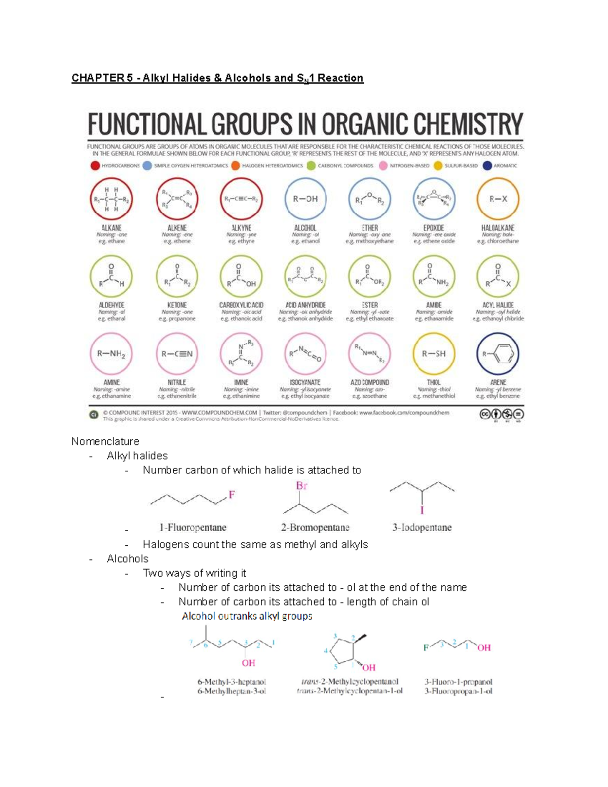 Orgo Exam 2 Notes - Exam 2 concepts to know - CHAPTER 5 - Alkyl Halides ...