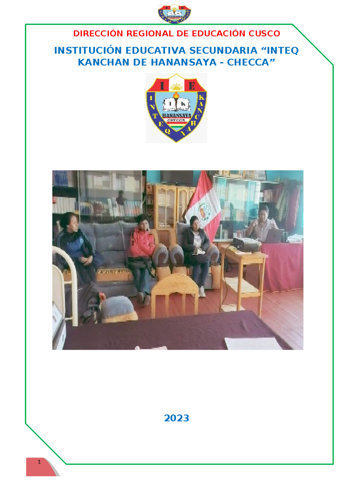 3. PLAN DE GRD Inteq Kanchan 2023 - DIRECCIÓN REGIONAL DE EDUCACIÓN ...