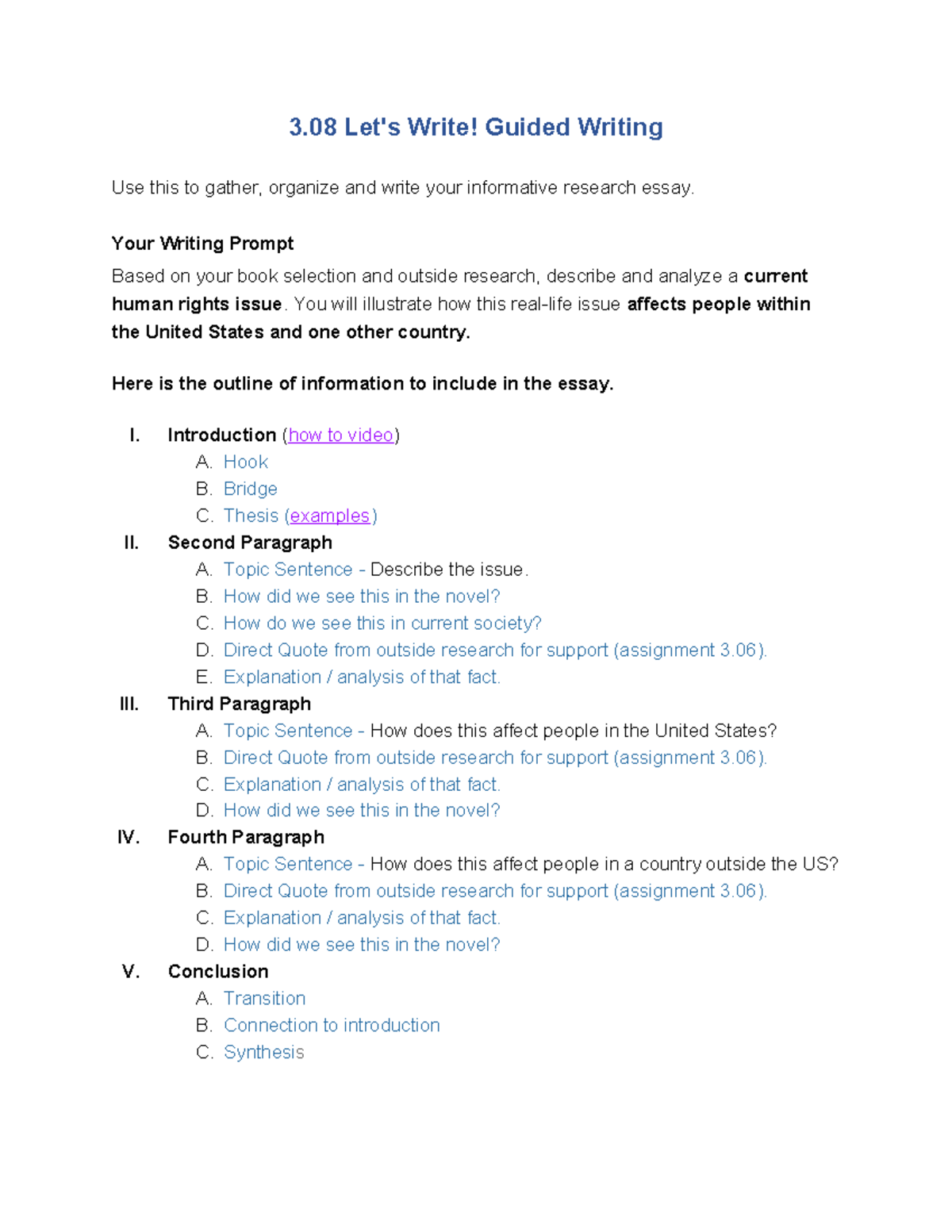 3.08 Let's Write Guided Writing Template - 3 Let's Write! Guided ...