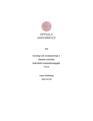 Tenta VT22 Fysiologi och anatomi I - Kurskod - Bedömningsform - Starttid 03.06 06: Sluttid 03.06 ...